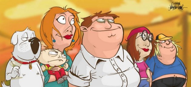 A Gallery of the Best Family Guy Alternative Art - TVovermind