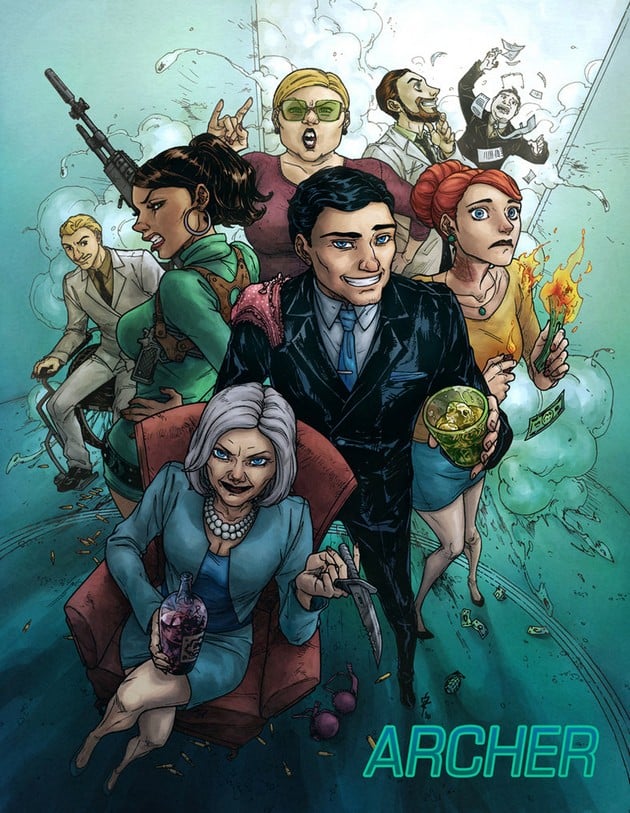 A Gallery of Archer Fan Art from the Danger Zone