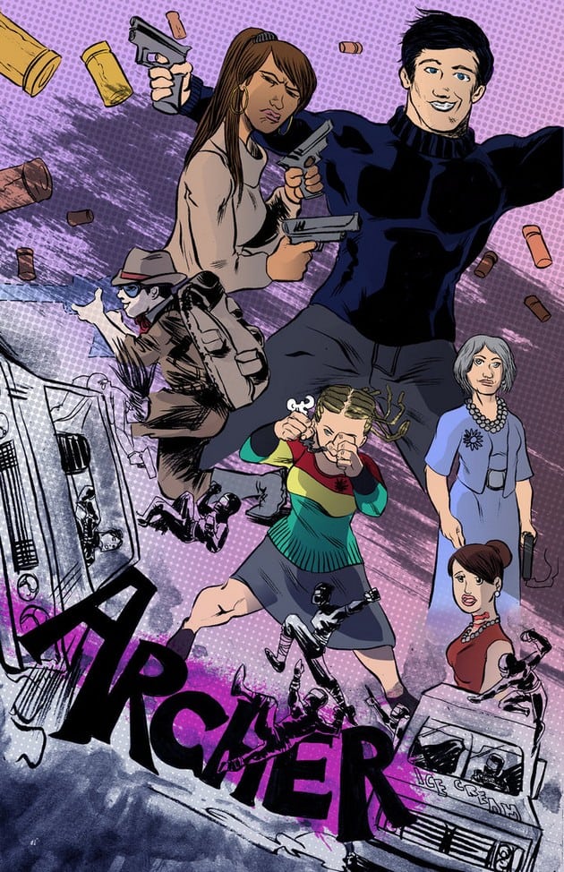 A Gallery of Archer Fan Art from the Danger Zone