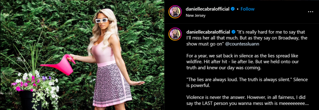 Danielle Cabral Speaks Out on ‘RHONJ’ Fight After Smashing Drink on ...